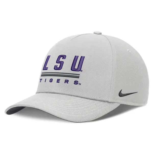 Nike Lsu Sideline Practice Rise Dri-fit College Adjustable Hat