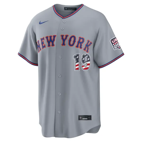 Nike Bo Bichette New York Mets Usa 250 Mlb Stadium Jersey - Grey