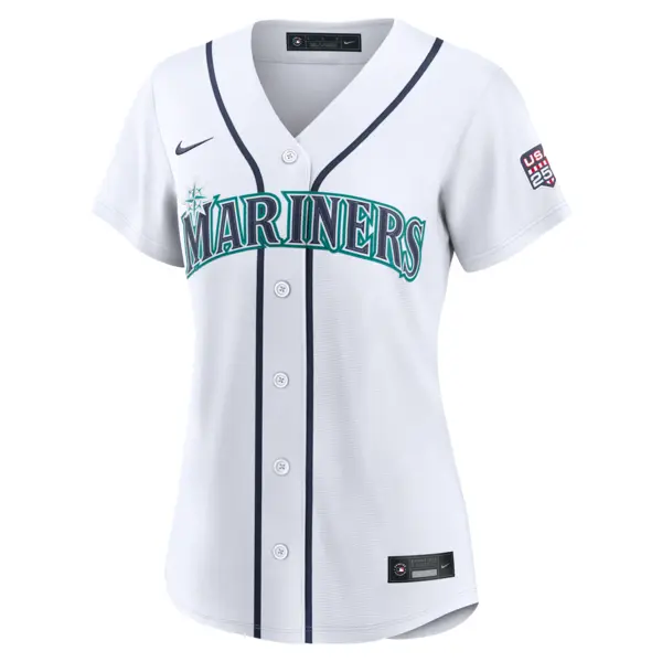 Nike Josh Naylor Seattle Mariners Usa 250 Mlb Stadium Jersey - White