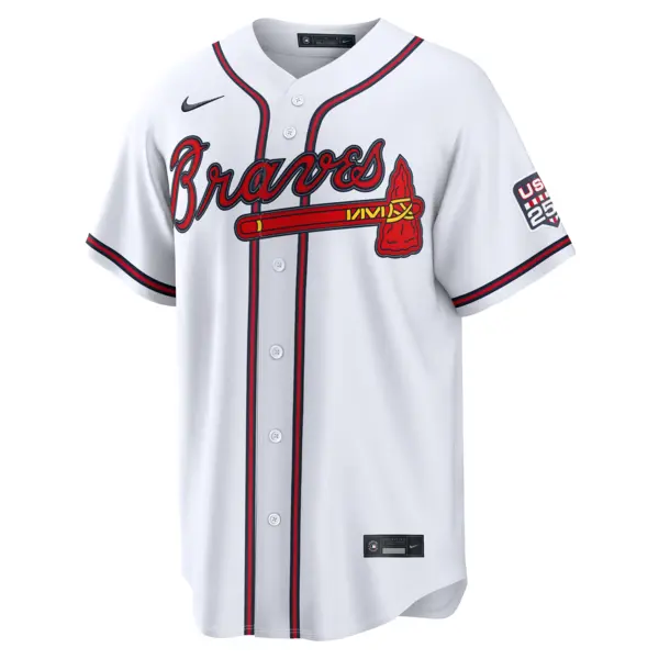 Nike Ronald Acuña Jr. Atlanta Braves Usa 250 Mlb Stadium Jersey - White