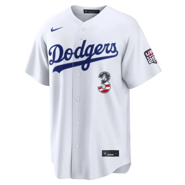 Nike Edwin Dã­az Los Angeles Dodgers Usa 250 Mlb Stadium Jersey - White