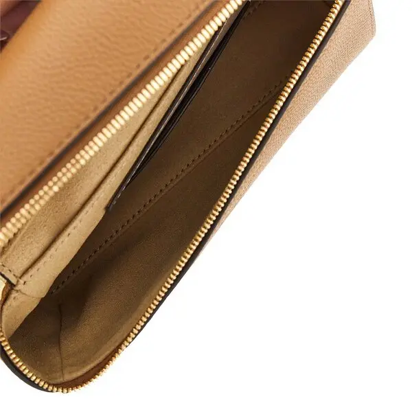 Tory Burch Romy Slim Grained Leather Bag - Beige