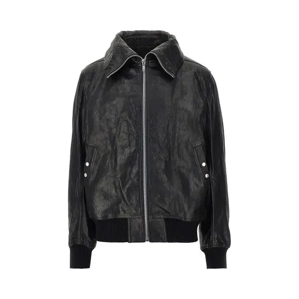 Rick Owens Dracuflight Leather Bomber Jacket