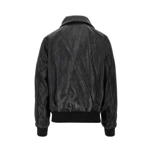 Rick Owens Dracuflight Leather Bomber Jacket