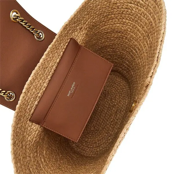 Saint Laurent Manon Raffia Basket Bag