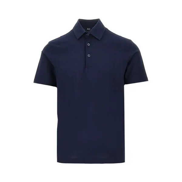 Herno Crepe Voile Jersey Polo Shirt