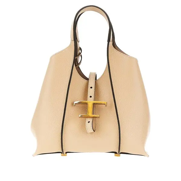 TOD'S Mini T Timeless Shopping Bag - Beige