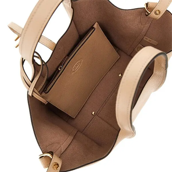 TOD'S Mini T Timeless Shopping Bag - Beige