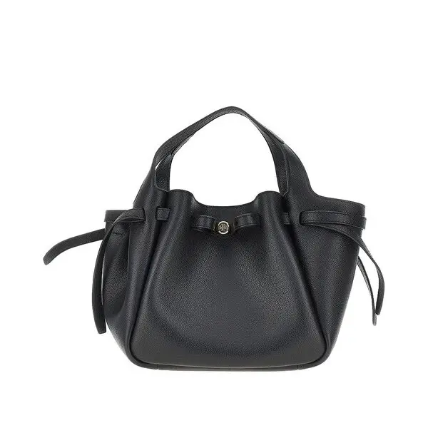 Tory Burch Romy Grained Leather Bag - Black