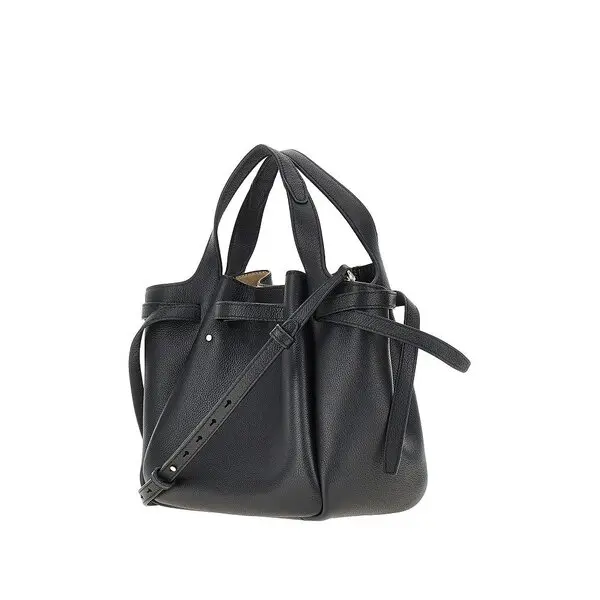 Tory Burch Romy Grained Leather Bag - Black