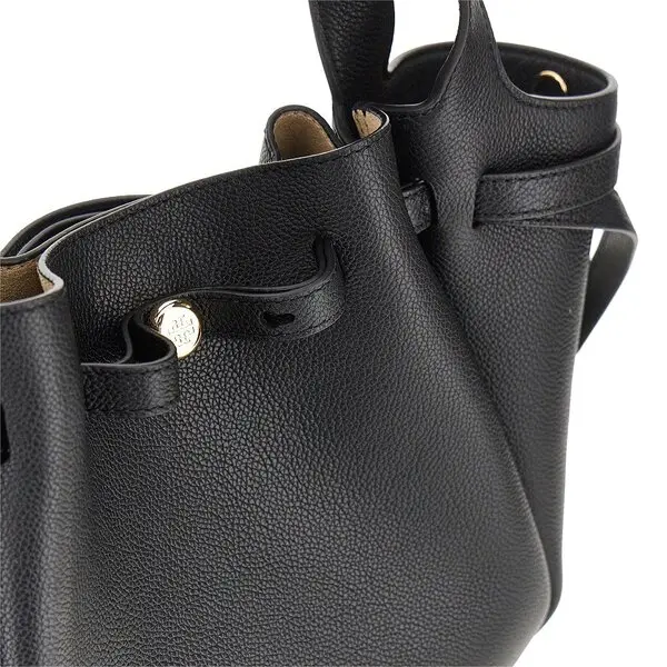 Tory Burch Romy Grained Leather Bag - Black