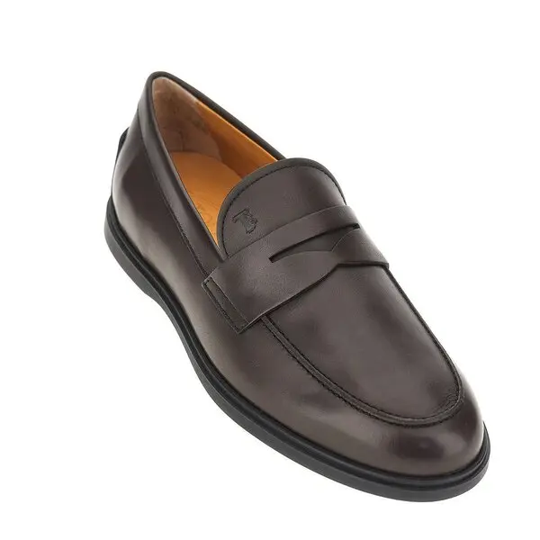 TOD'S Leather Loafers With Gommini Sole