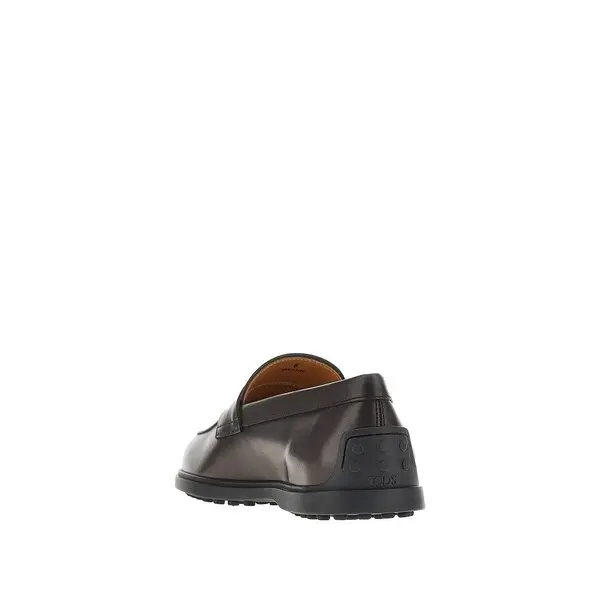 TOD'S Leather Loafers With Gommini Sole