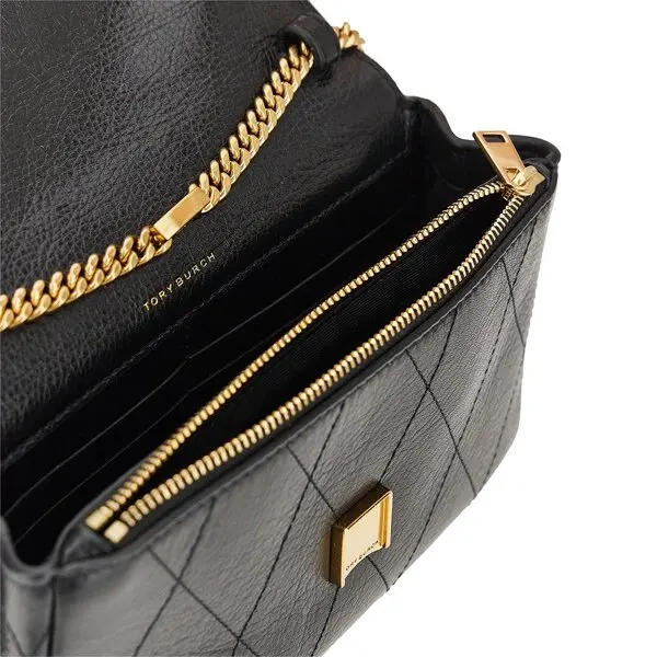 Tory Burch Quilted Leather 'charlie' Bag With Chain