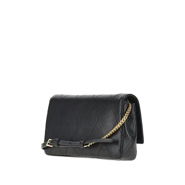 Tory Burch Quilted Leather Charlie Bag With Chain - Black