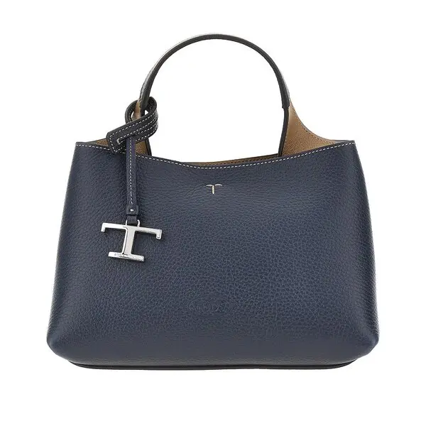 TOD'S Grained Leather Micro Shopping Bag