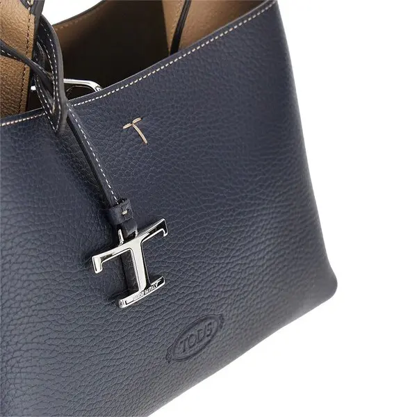 TOD'S Grained Leather Micro Shopping Bag