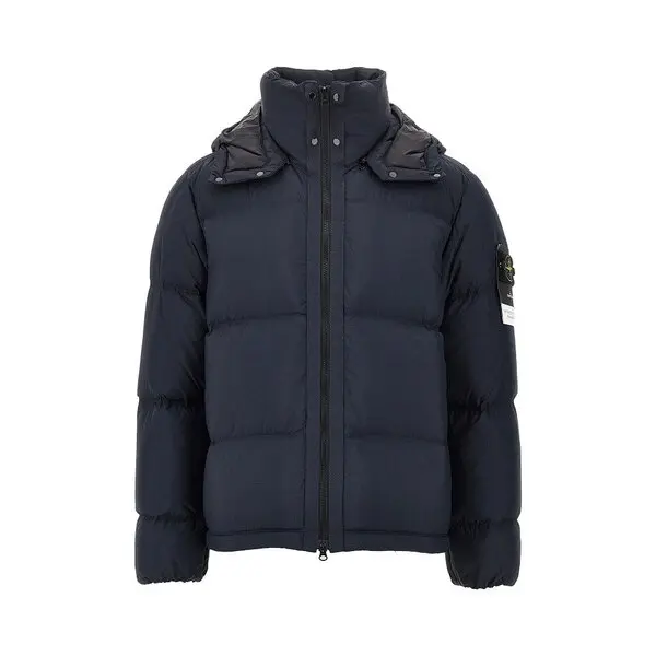 Stone Island Matt Ripstop Cordura Down Jacket - Blue