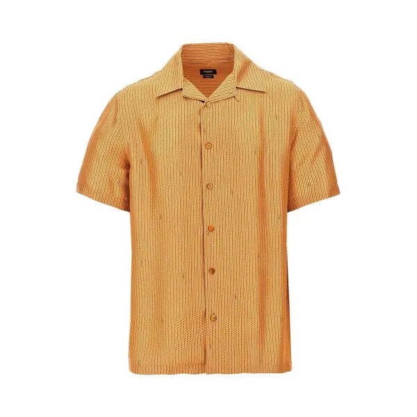 Fendi Selleria Otif Silk Shirt An - Orange