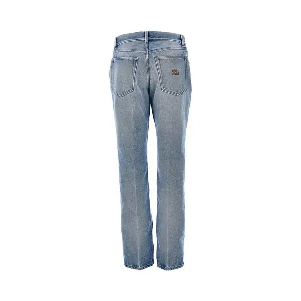 Miu Miu Washed Denim Pants