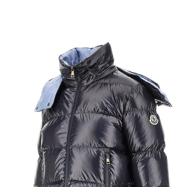 Moncler Nveole' Short Down Jacket - Blue