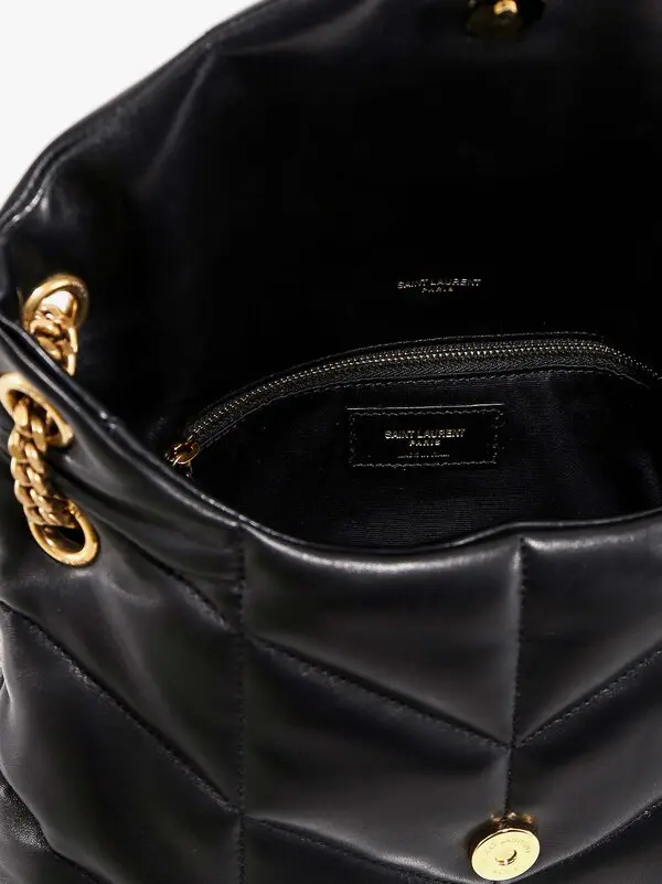 Saint Laurent Loulou Puffer Matelassé Leather Shoulder Bag