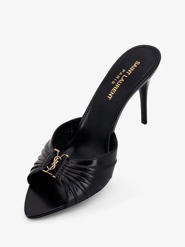 Saint Laurent Babylone 90 Leather Mules