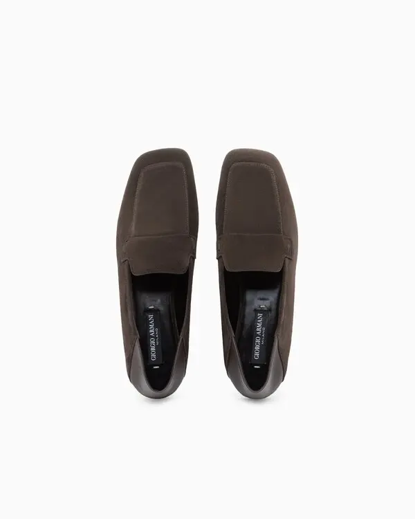 Giorgio Armani Split Leather Loafers