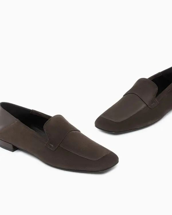 Giorgio Armani Split Leather Loafers