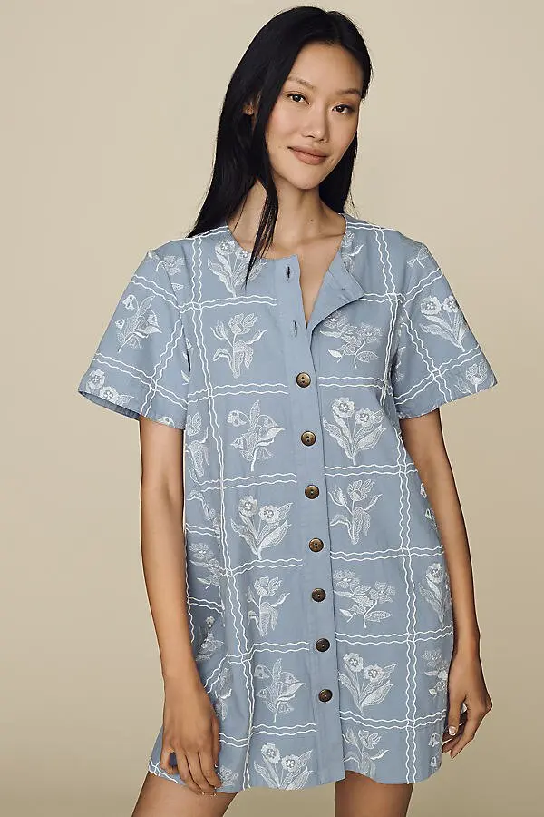 Maeve Pollie Swg Buttondown Mi Dress