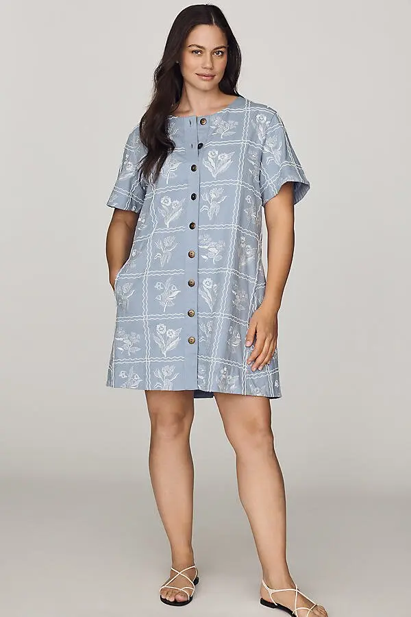Maeve Pollie Swg Buttondown Mi Dress
