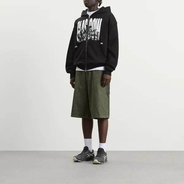 END. Glasgow Zip Hoodie With Graphic Print
