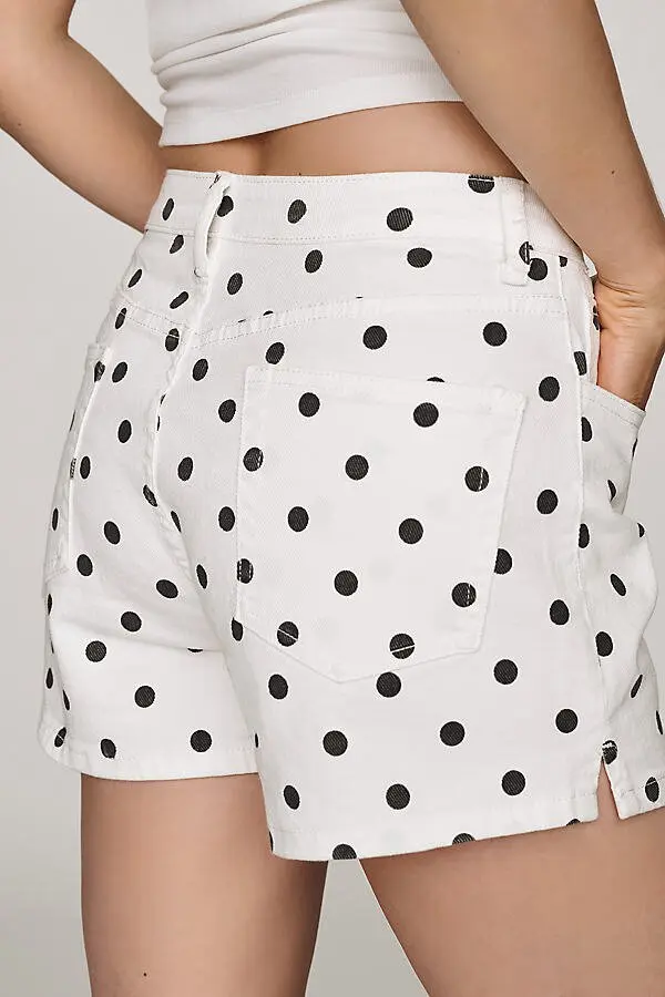 RAISONNEL Dot Cotton High Rise Shorts