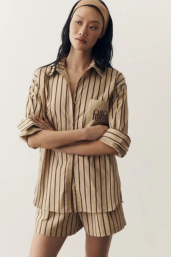 ARAMINTA JAMES Striped Shorts - Sand