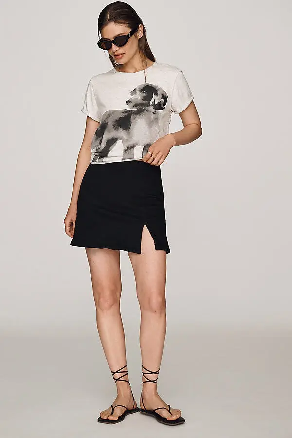 Maeve Caitl Cotton Boxy Tee Joanna Layla - Doodle