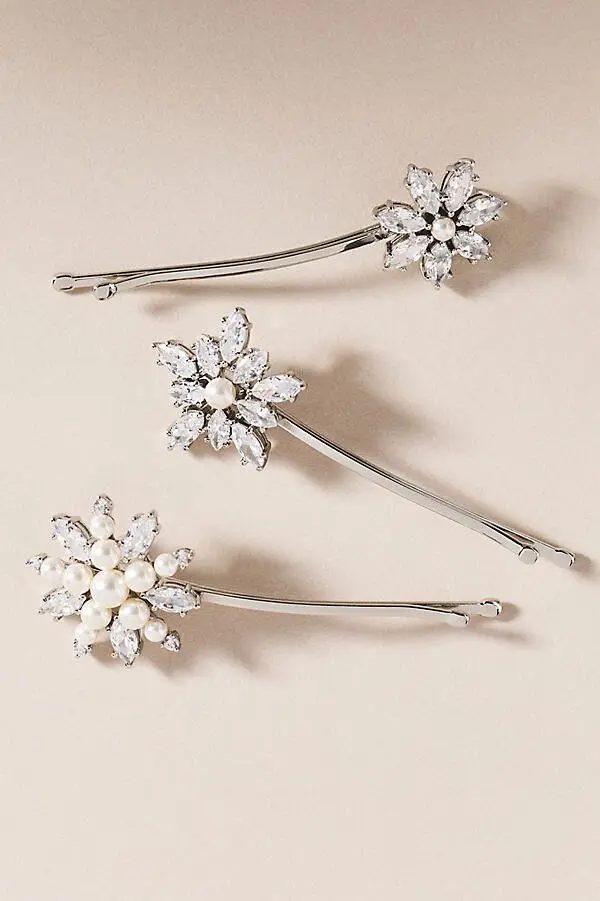 Nadri Marquee Cluster Hair Pins Set Of 3