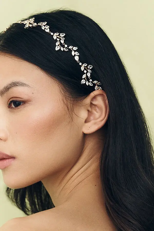 Nadri Vines Hair Garland - Gold