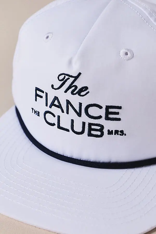 Anthropologie Kenz Kustomz Fiance Club Trucker Hat - White