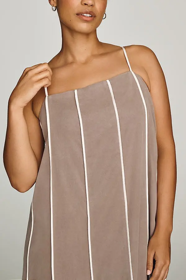 SANCIA Estella Square-neck Midi Dress
