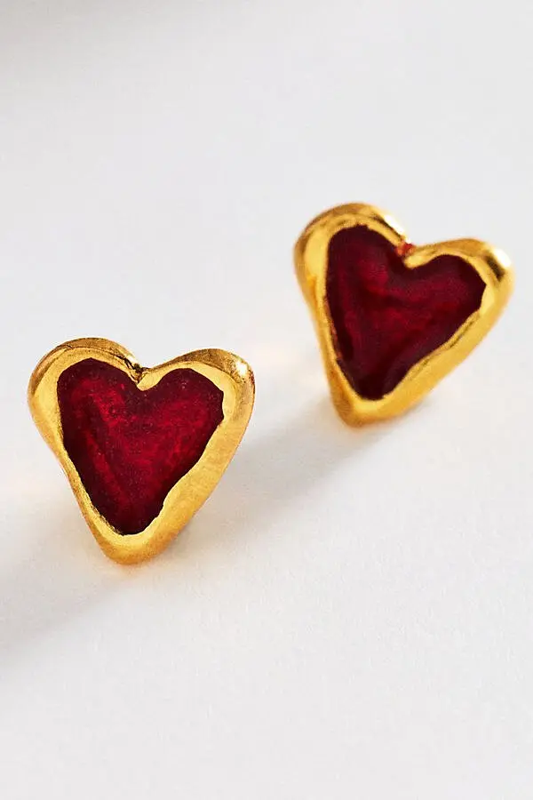 10 DECOART Energy Heart Post Earrgs