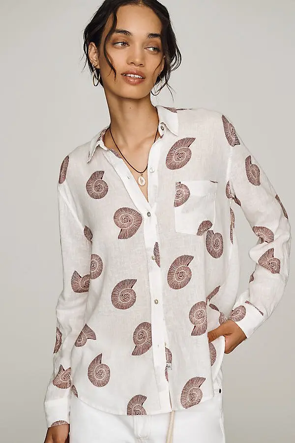 Rails Charli Buttondown Shirt - Spiral Shells