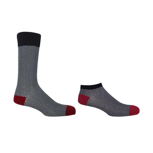 PEPER HAROW - MADE IN ENGLAND Peper Harow Lux Taylor Crew & Trainer Socks Bundle - Black