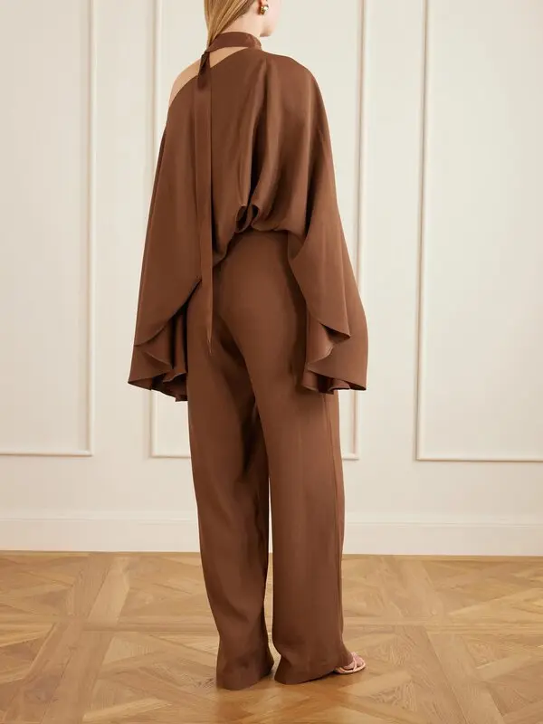 TALLER MARMO Brooks Crepe Full-length Jumpsuit