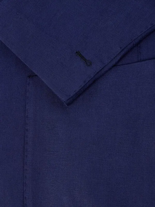 Eleventy Lyocell And Linen-blend Suit Jacket