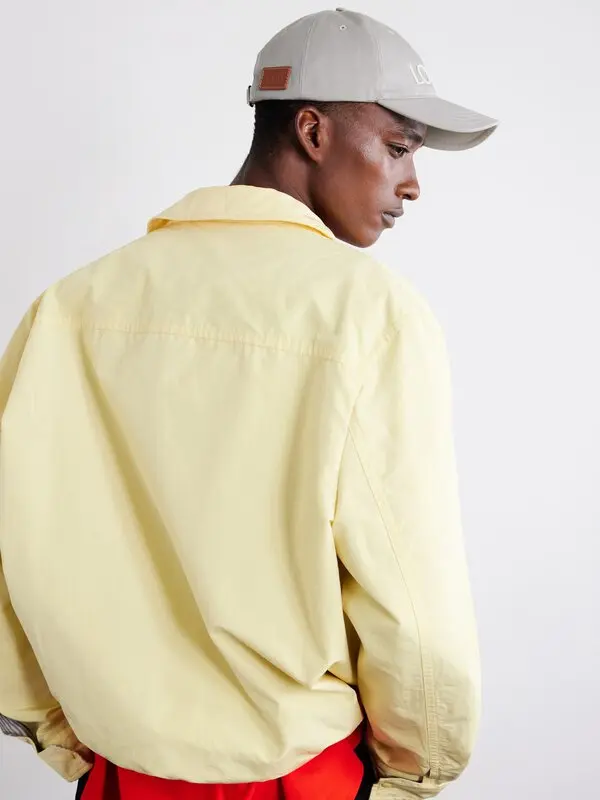 Loewe Leather-trimmed Cotton Baseball Cap
