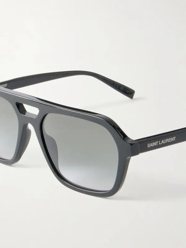 Saint Laurent Aviator-style Acetate Sunglasses