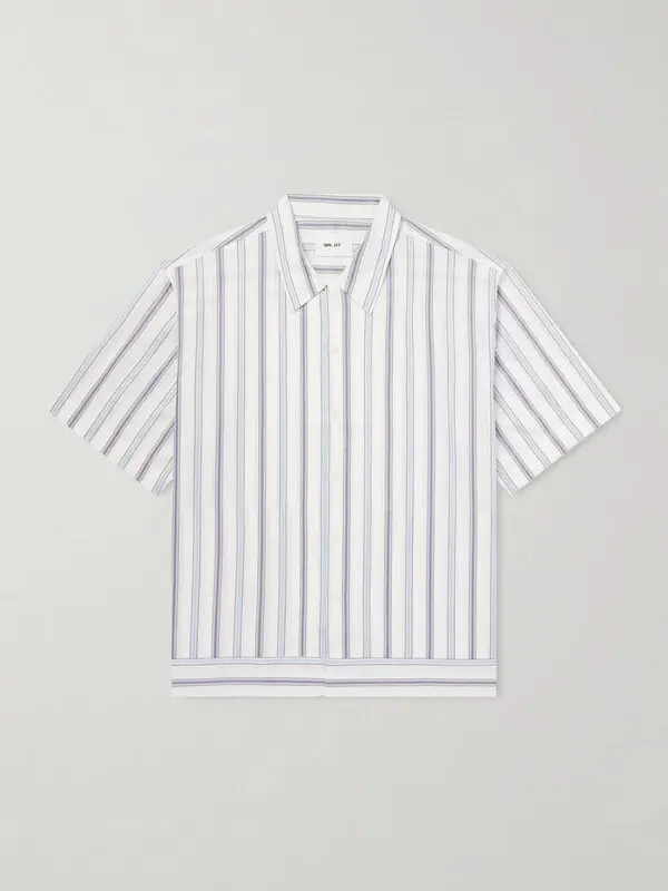 Nn07 Striped Cotton-poplin Shirt