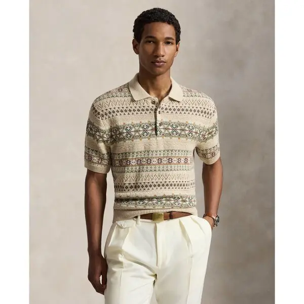 Ralph Lauren Fair Isle Polo-collar Sweater