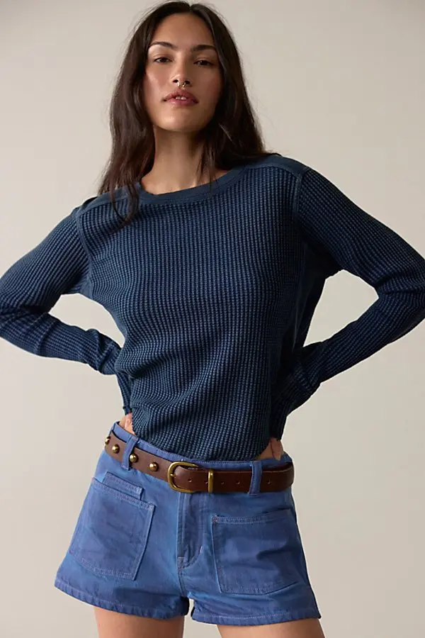 Free People Fp One Baby Blake Thermal - Outer Space