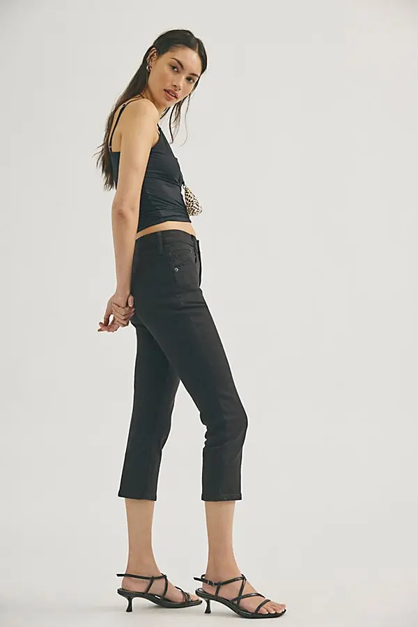 Free People We The Free Hot Take Slim Capri Jeans